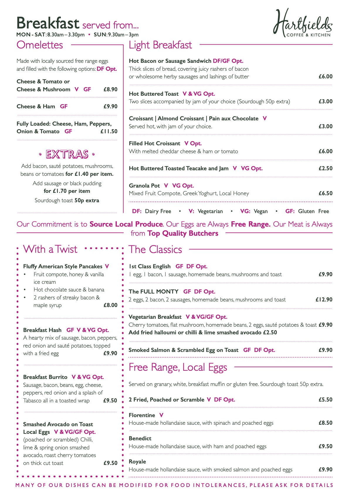 Menu – Hartfields
